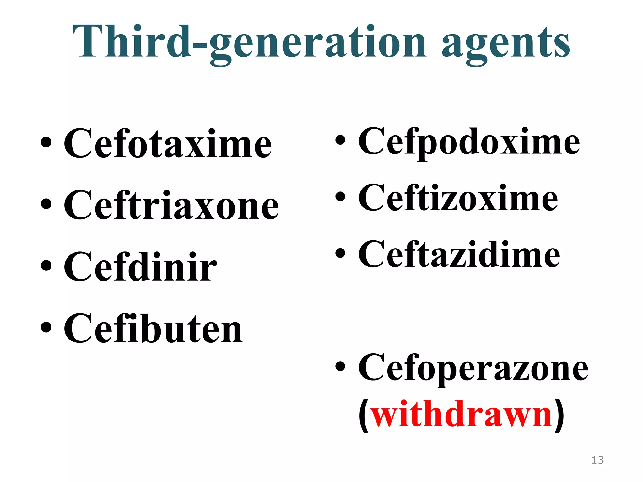 Cephalosporins | PPT
