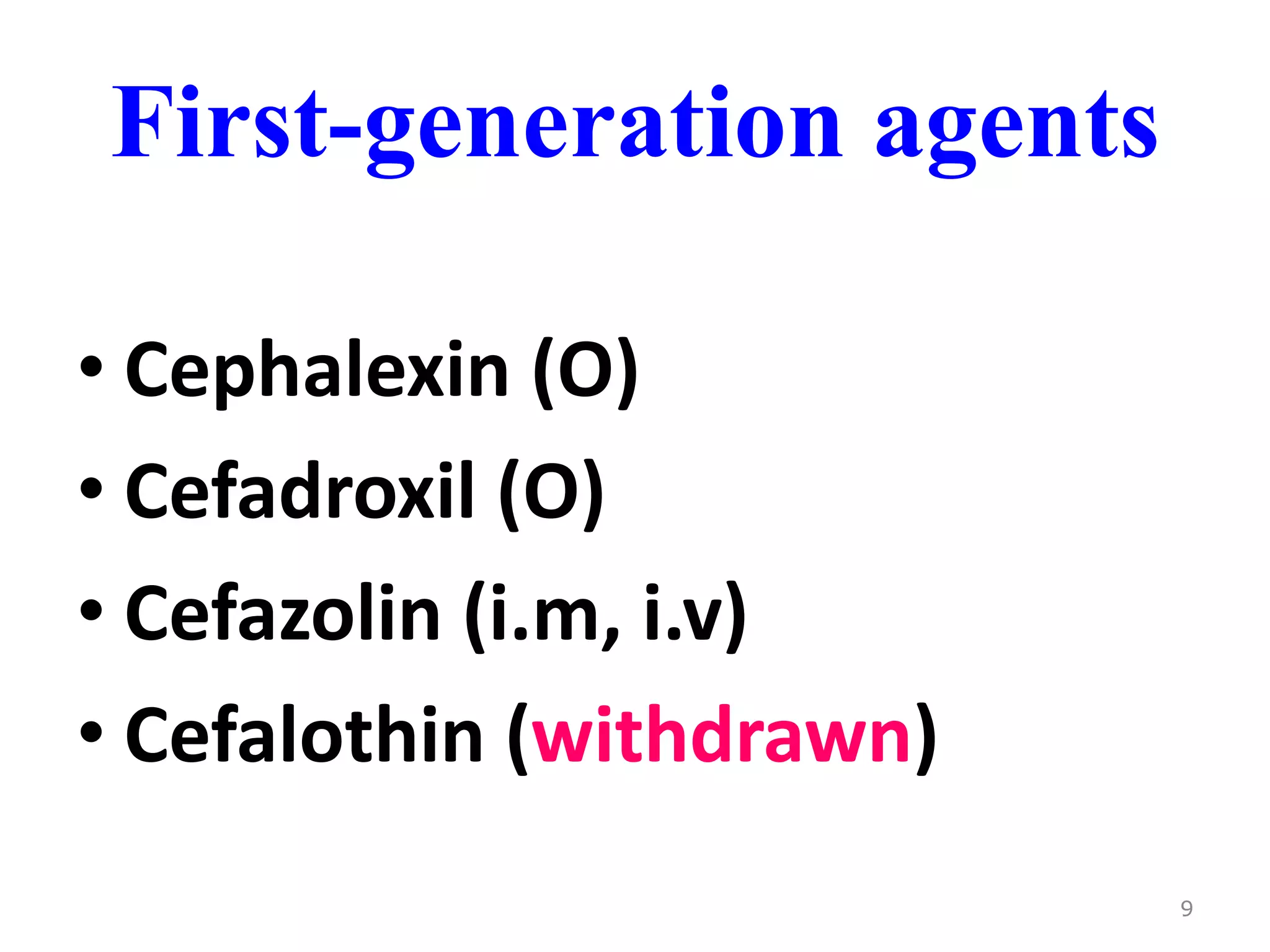 Cephalosporins | PPT
