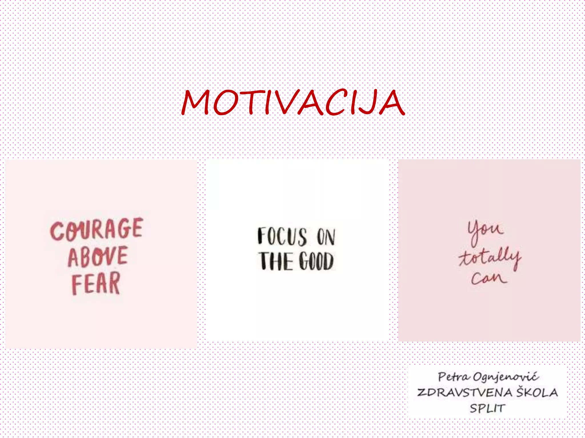 Motivacija | PPT