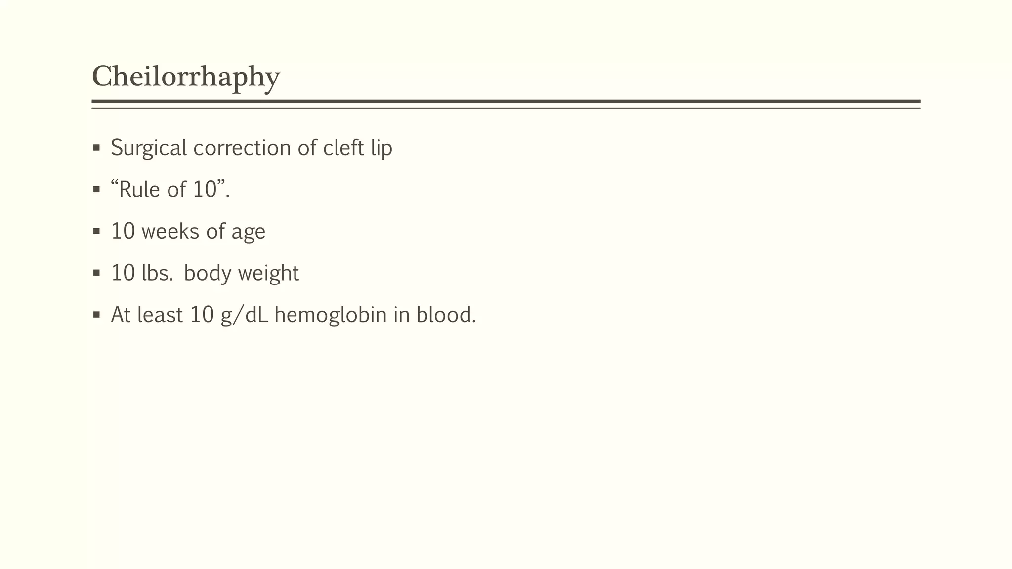 Cleft Lip and Palate | PPTX