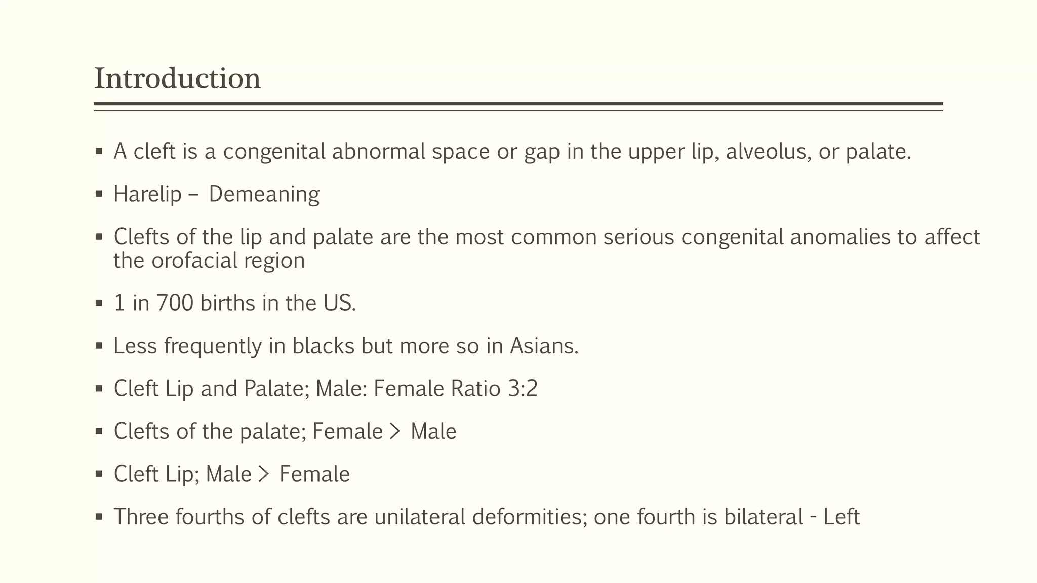 Cleft Lip and Palate | PPTX