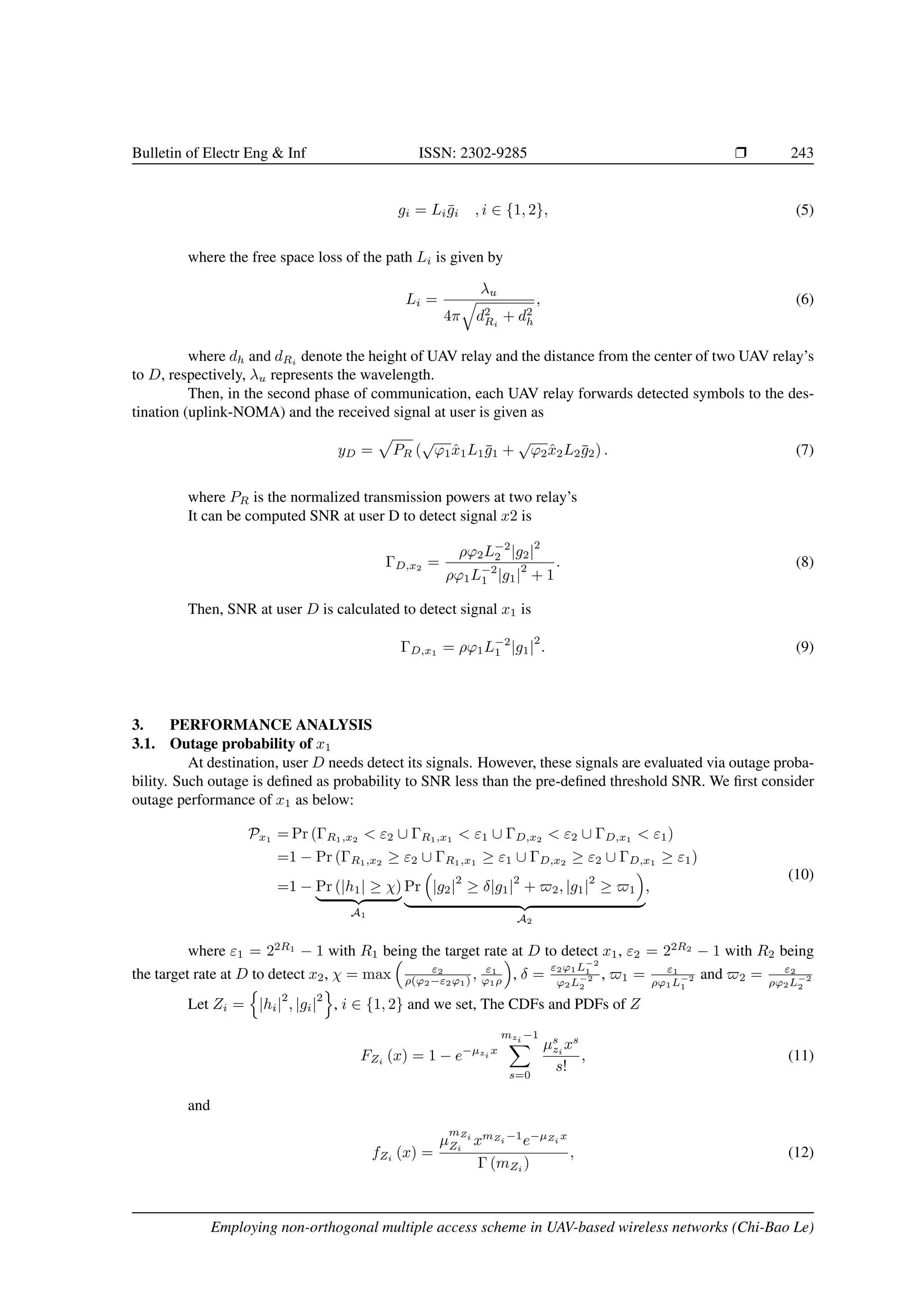 Employing non-orthogonal multiple access scheme in UAV-based wireless networks | PDF