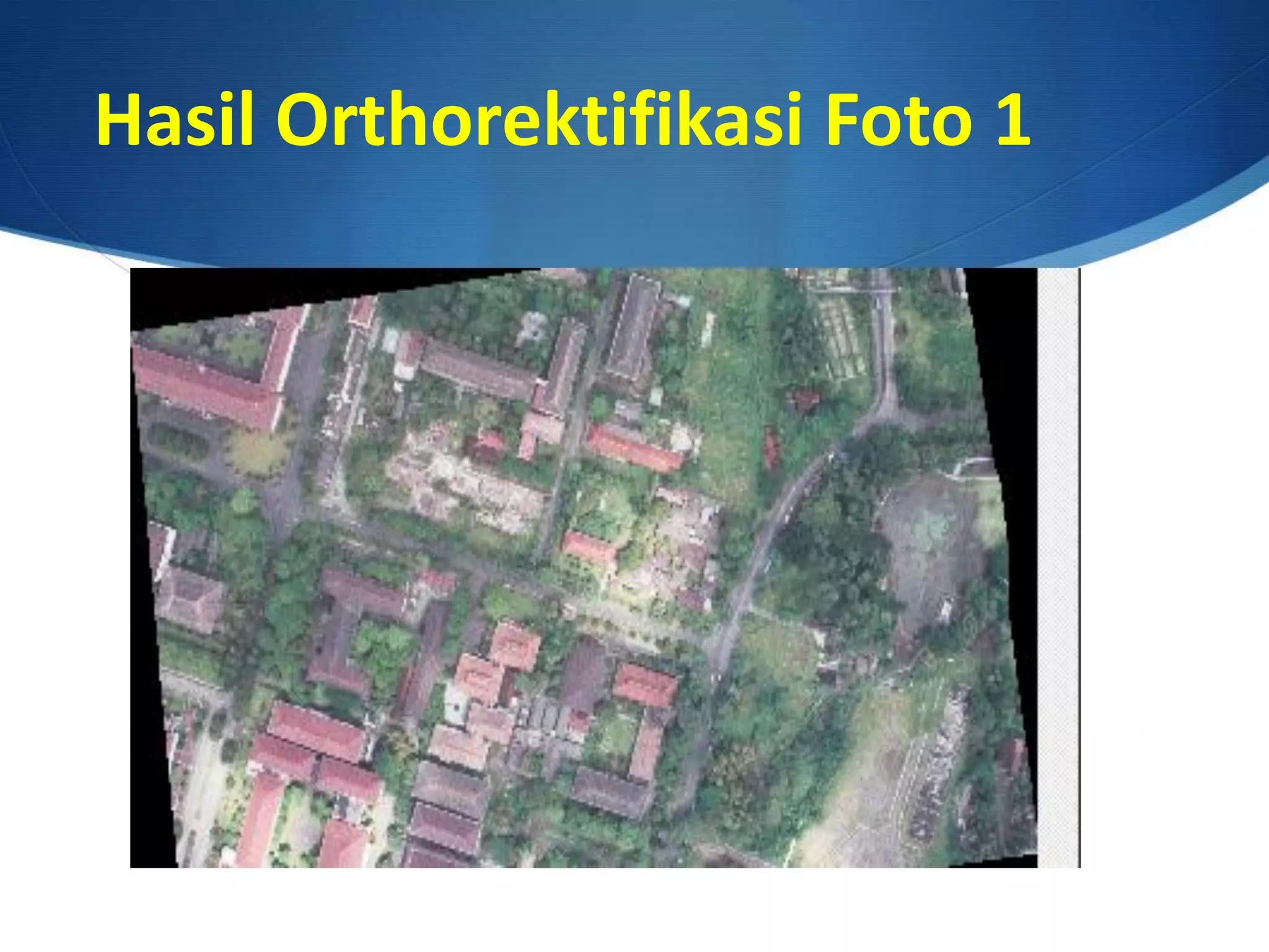 Orthorektifikasi Foto Udara | PDF