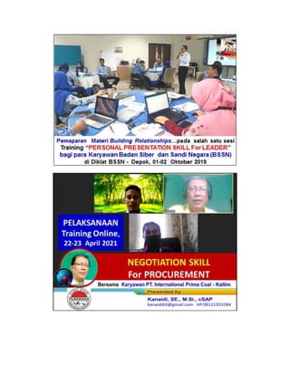 (2022) Silabus Training "Effective SALES COMMUNICATION Skill and NEGOTIATING TECHNIQUE" | DOCX