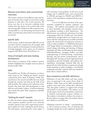 29. Using Skills Portfolios In Fourth-Year University Transition To Work Courses | PDF