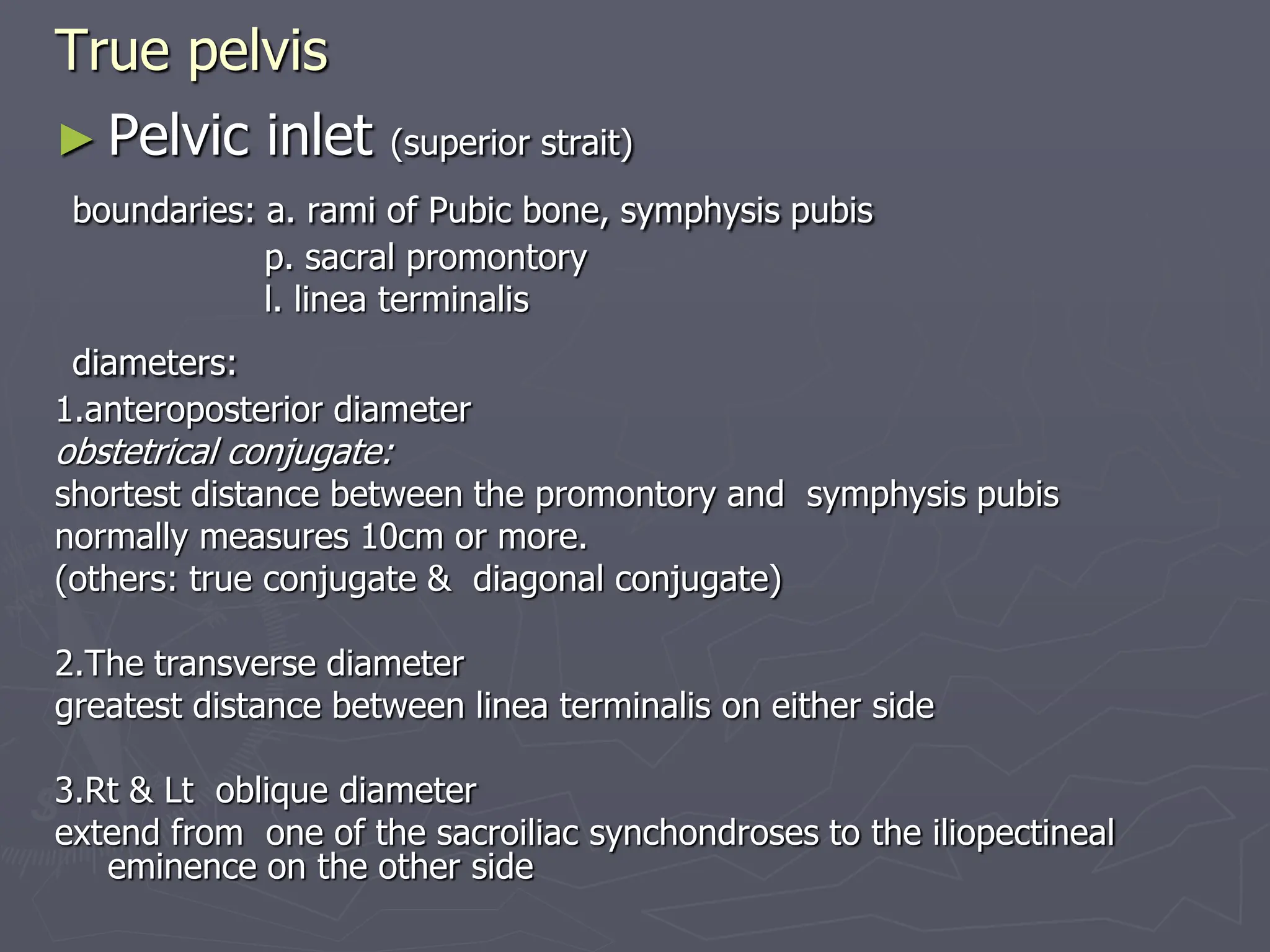 Anatomy of the bony pelvis With all types | PPT
