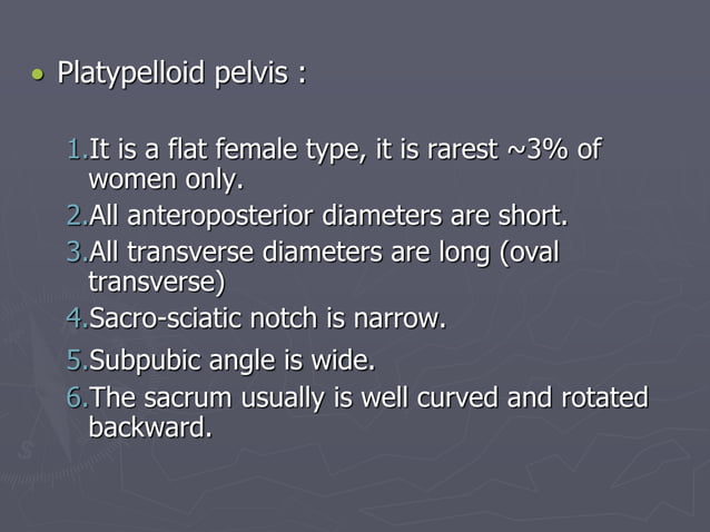 Anatomy of the bony pelvis With all types | PPT