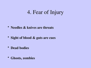 Project on phobia and types of phobia and it's factors | PPT