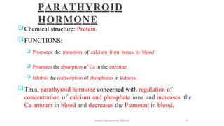 DPT - Biochemistry & Genetics - II (Hormones) Thyroid, Parathyroid ...