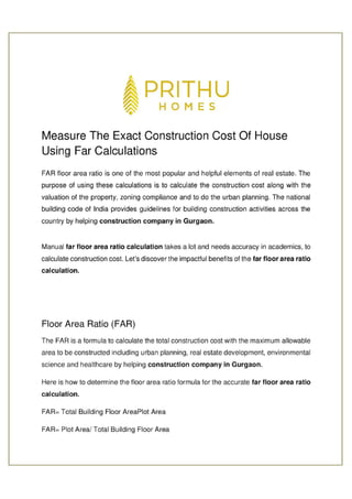 Measure The Exact Construction Cost Of House Using Far Calculations .pdf