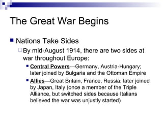 29 2 europe plunges-into_war | PPT