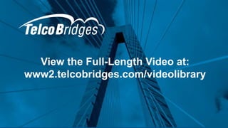 RESTful APIs and SBCs | PPT