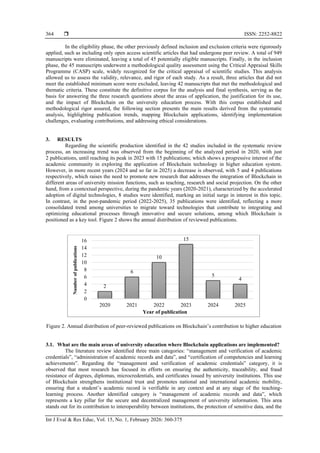 Blockchain integration into the university education process: a systematic review of application ...