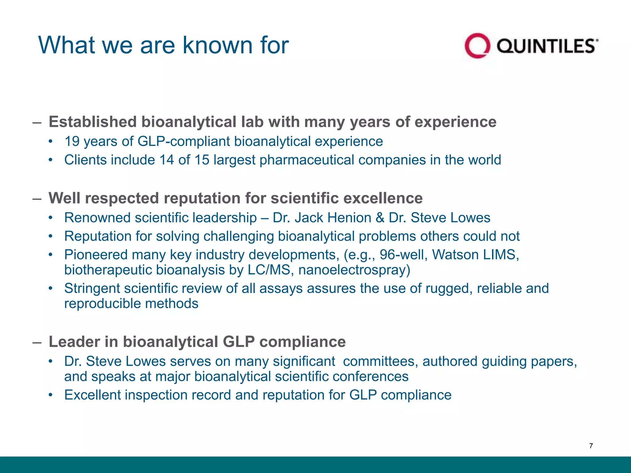29 advion is now quintiles rodney keller - advion-quintiles | PPTX