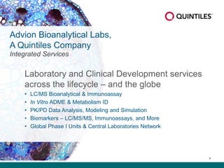 29 advion is now quintiles rodney keller - advion-quintiles | PPT