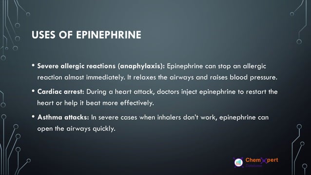 Epinephrine: Uses, Interactions, Mechanism of Action.pptx