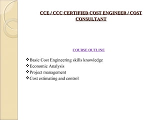 COST ENGINEERING TRAINING | PPT