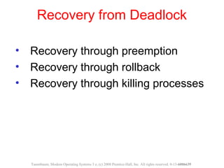 Deadlocks in operating system | PPT