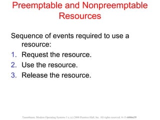 Deadlocks in operating system | PPT
