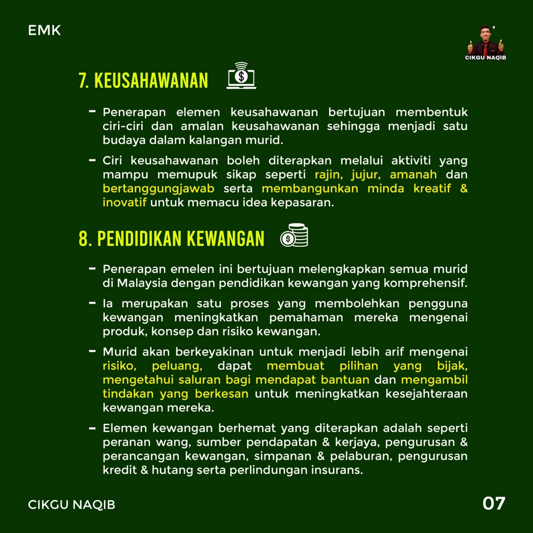 EMK (Elemen Merentas Kurikulum) | PDF