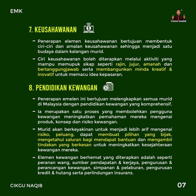EMK (Elemen Merentas Kurikulum) | PDF