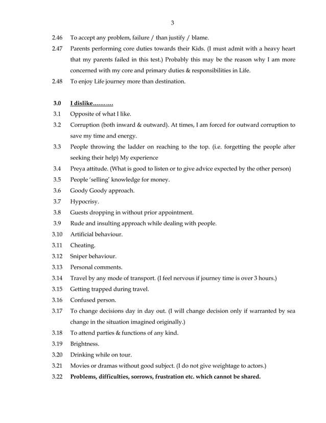 29 my likes & dislikes | PDF