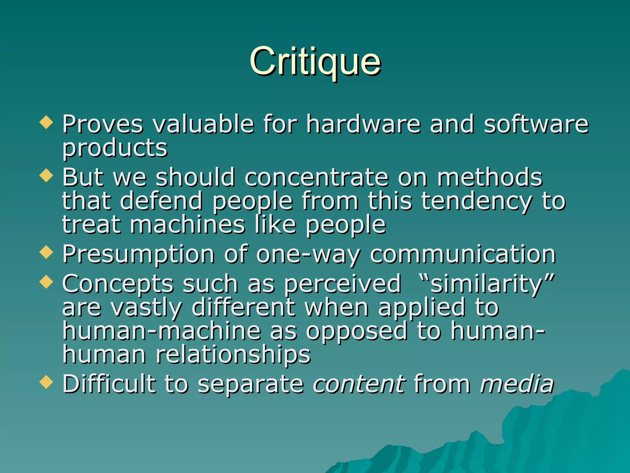 The Media Equation | PPT