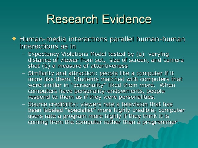 The Media Equation | PPT