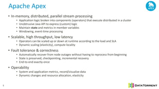 Introduction to Apache Apex by Thomas Weise | PPT