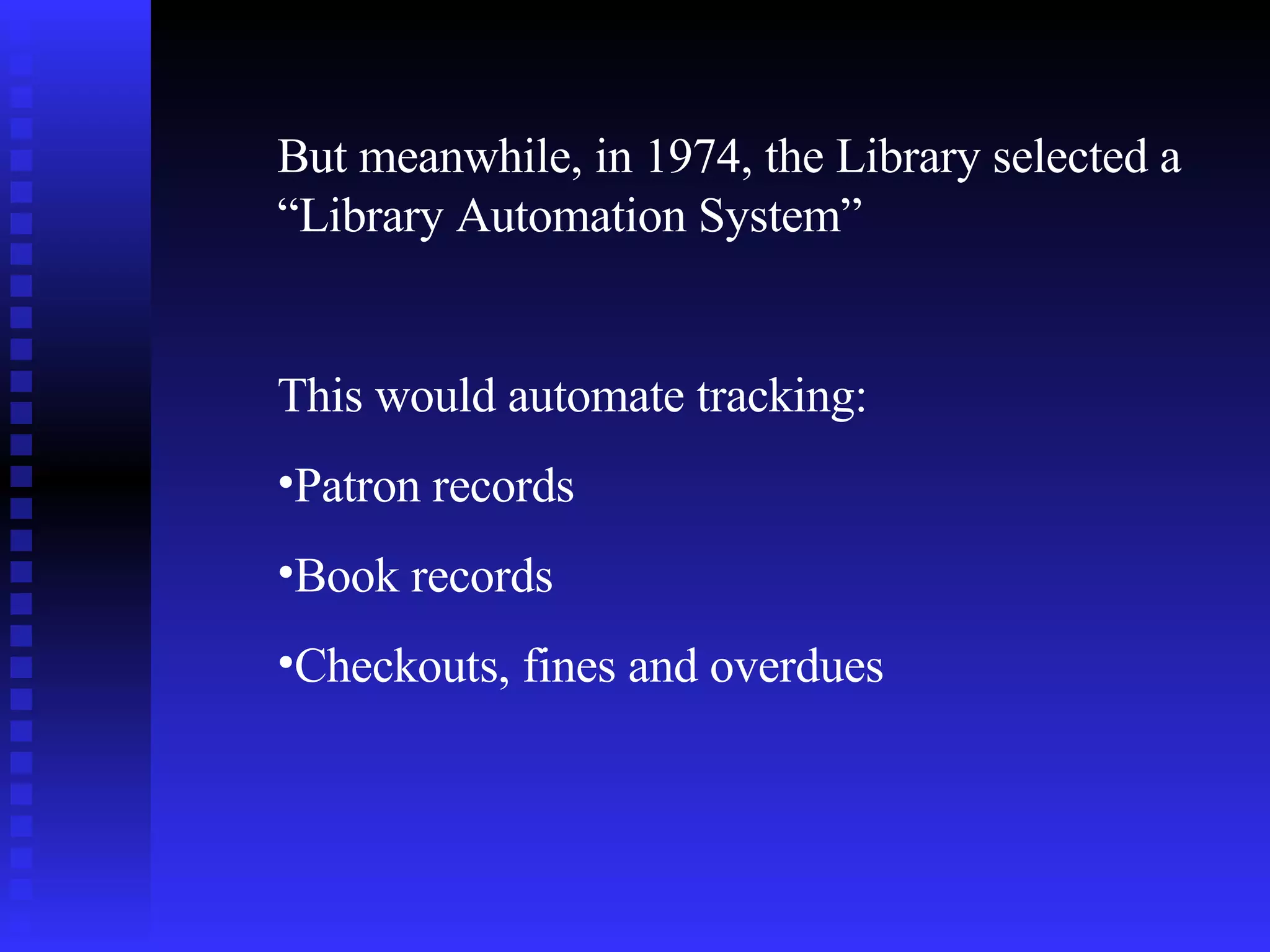 29 Years Of Library Automation | PPT