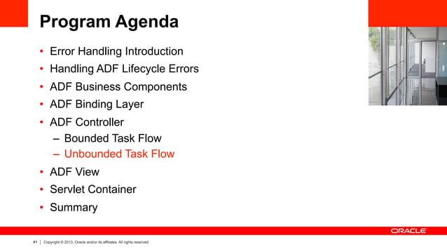Oracle Adf Architecture Tv Development Error Handling Ppt