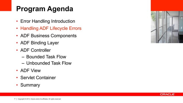 Oracle Adf Architecture Tv Development Error Handling Pdf
