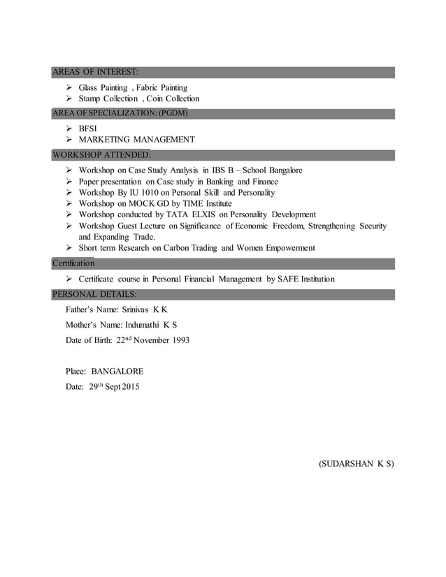 Sudarshan KS Resume' | DOCX