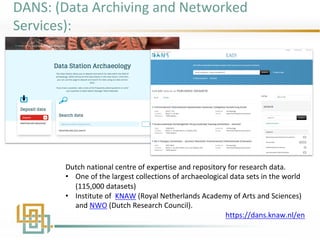 DANS Data Trail Data Management Tools for Archaeologists | PDF