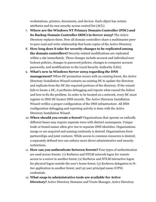 29041329 interview-questions-for-server-2003 | PDF | Operating Systems ...