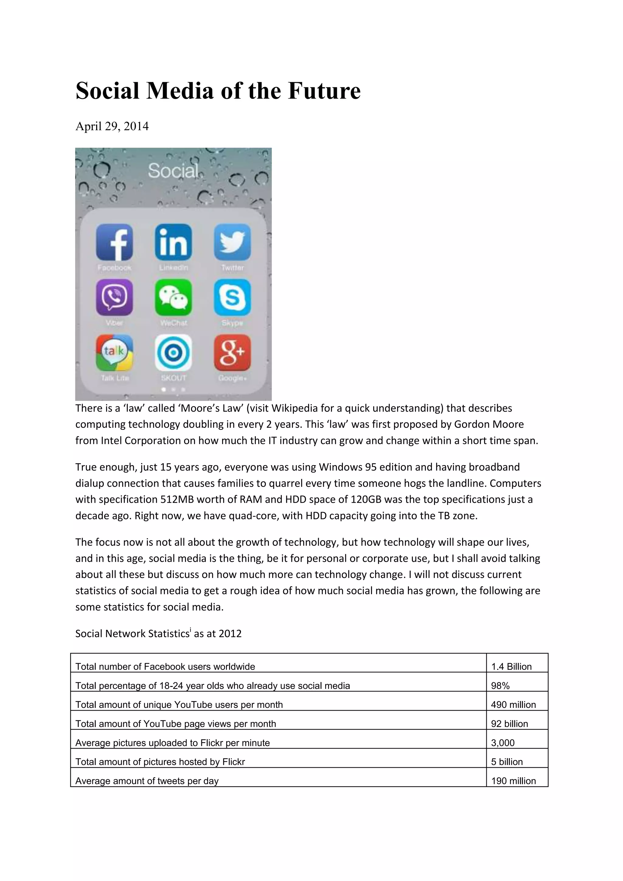 290414 social media of the future (anndy lian) | PDF