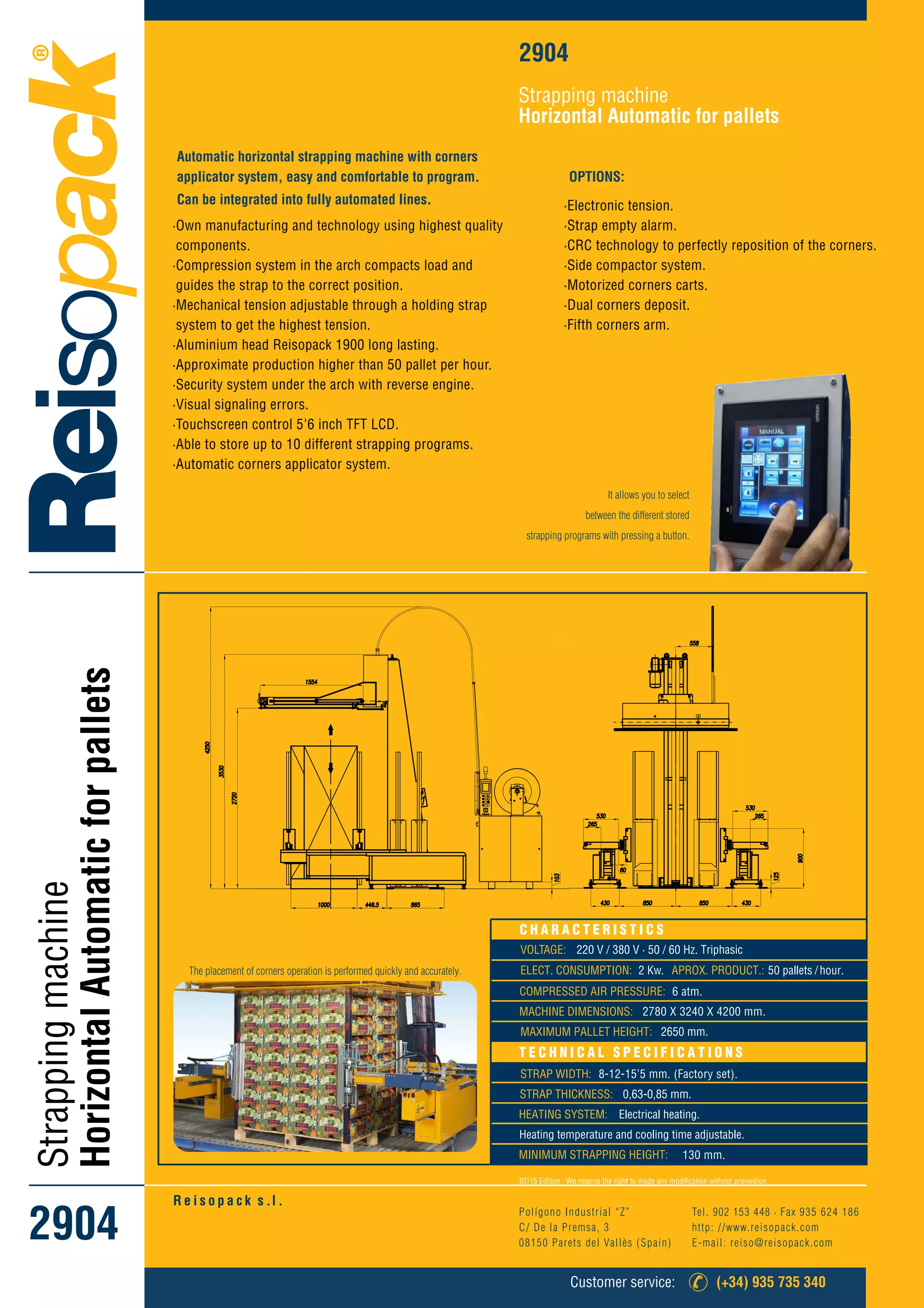2904 Automatic Strapping Machine with corner applicator | PDF ...
