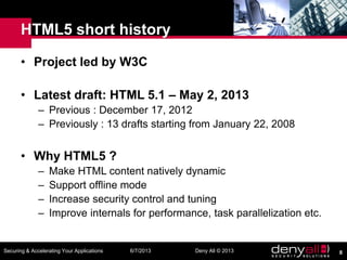 CTO Talk: HTML5, a clear and present danger | PPT