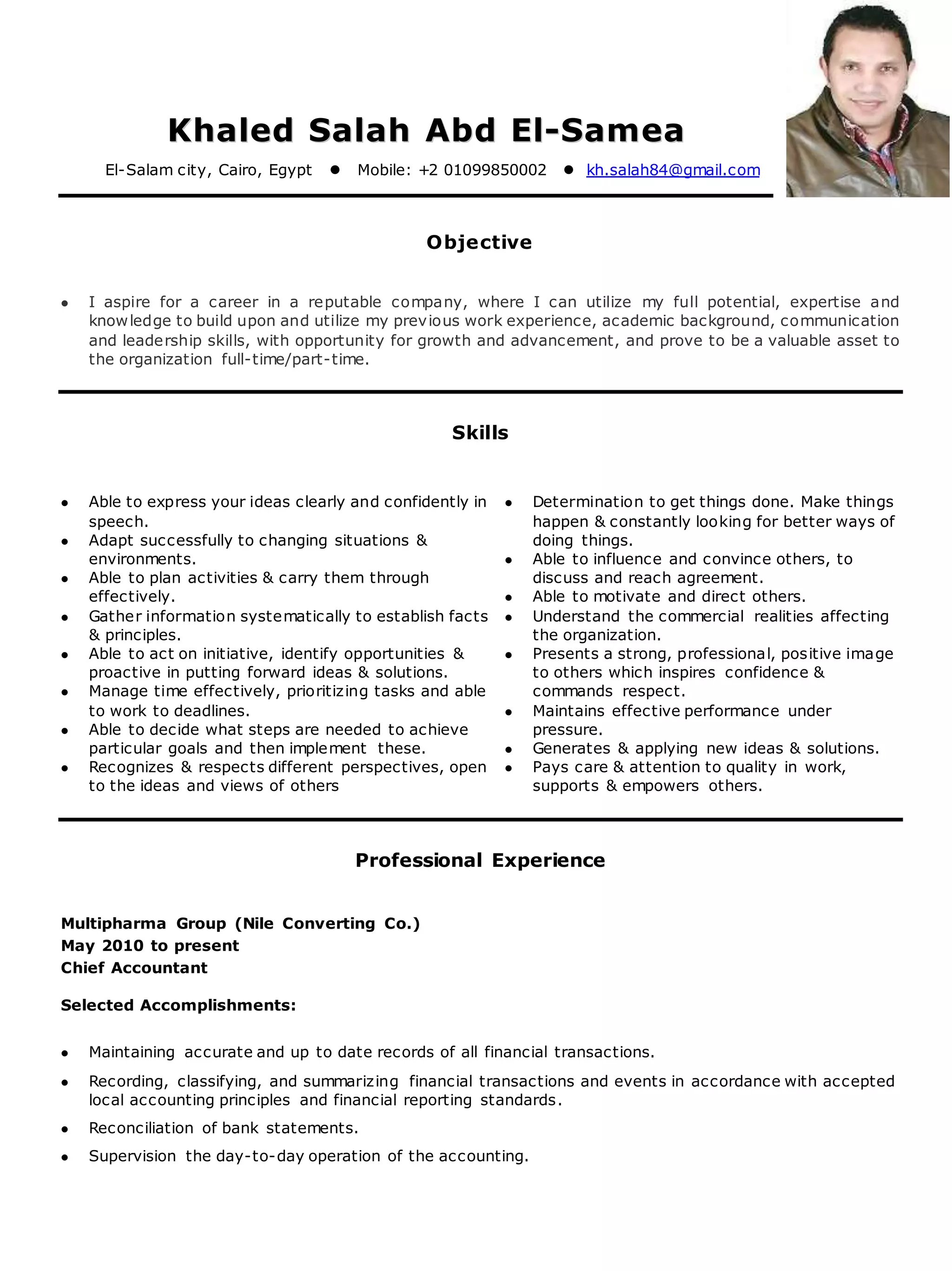 Khaled Salah CV | PDF