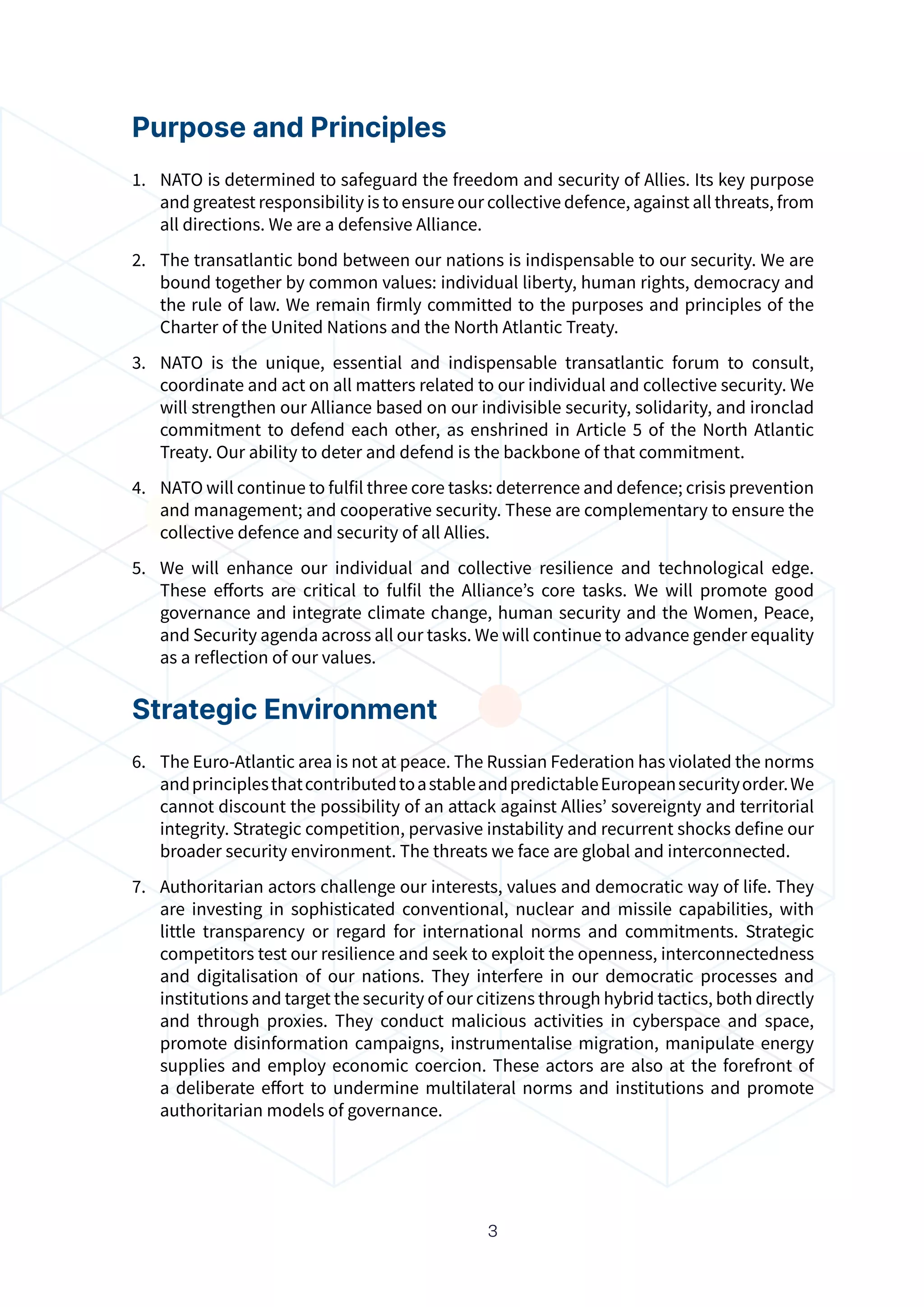 NATO 2022 Strategic Concept | PDF