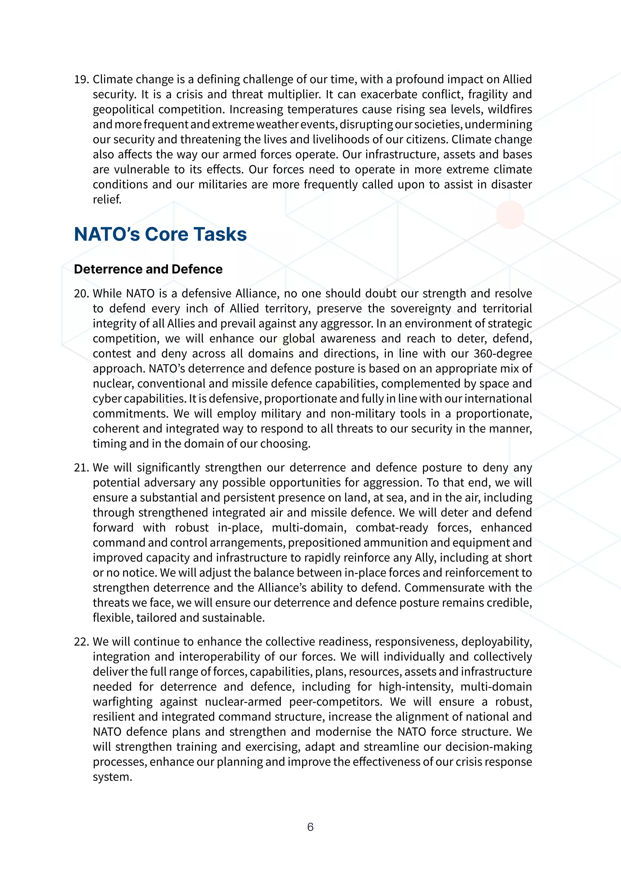 NATO 2022 Strategic Concept | PDF