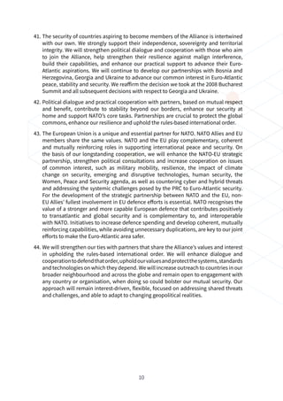 NATO 2022 Strategic Concept | PDF