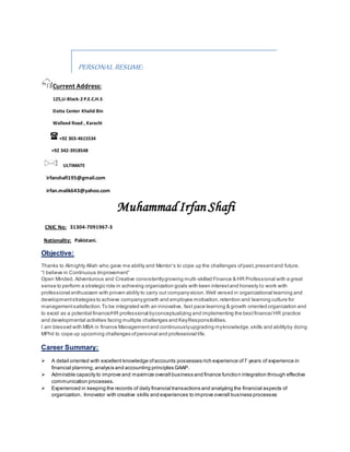 M. Irfan Shafi | PDF