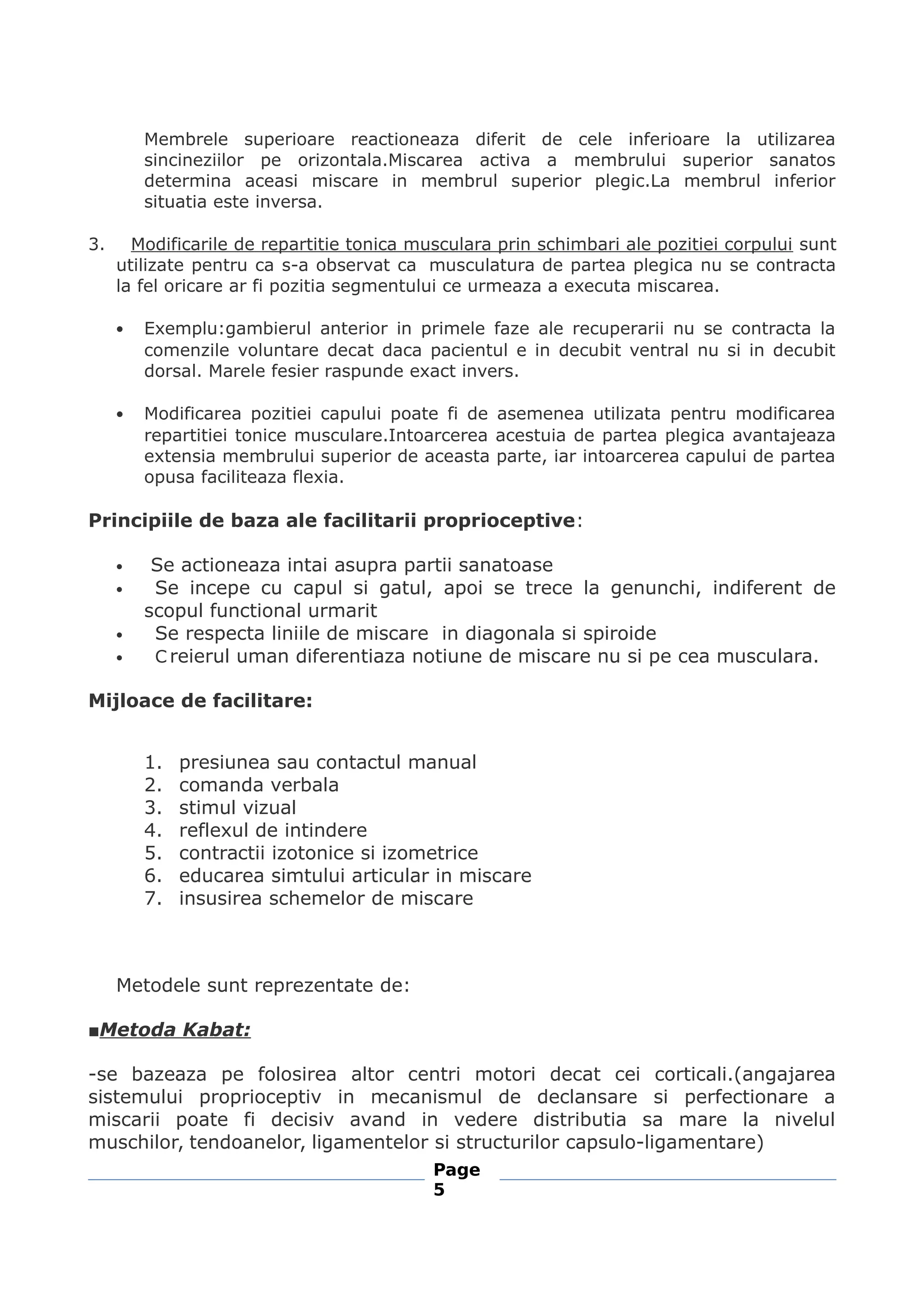 290742349 tehnicile-de-facilitare-neuromusculara-proprioceptiva | PDF