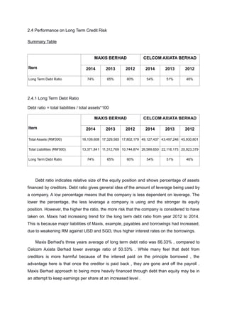 290904968 financial-analysis-celcom-vs-maxis-2012-2014 | PDF