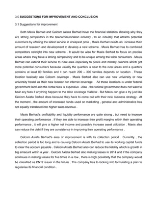 290904968 financial-analysis-celcom-vs-maxis-2012-2014 | PDF