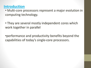 29092013042656 multicore-processor-technology | PPTX