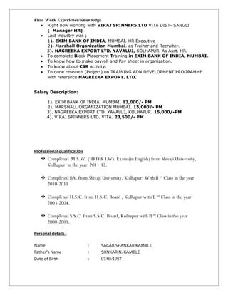 Resume D[1].S.KAMBLE -- Manager -HR @ | DOC