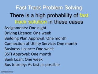 Fast Track Problem Solving in Bangladesh | PPT