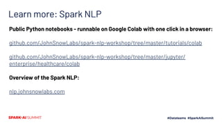 Automated and Explainable Deep Learning for Clinical Language Understanding at Roche | PPT